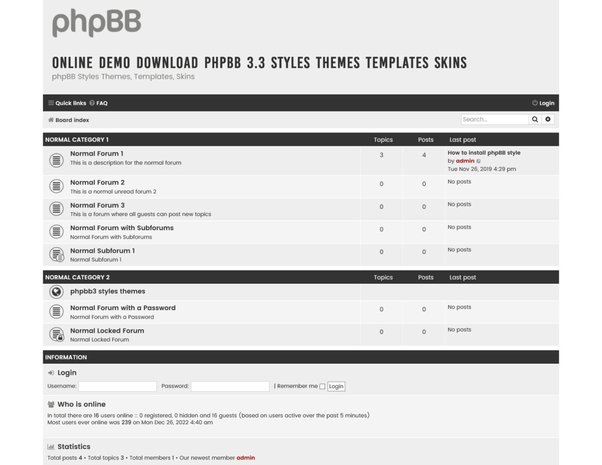 15+ Best Free and Premium phpBB Themes - Webprecis