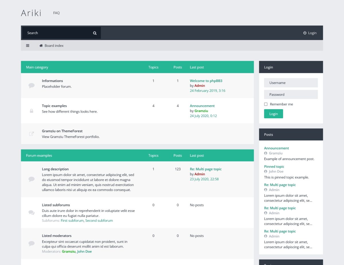 15+ Best Free and Premium phpBB Themes - Webprecis