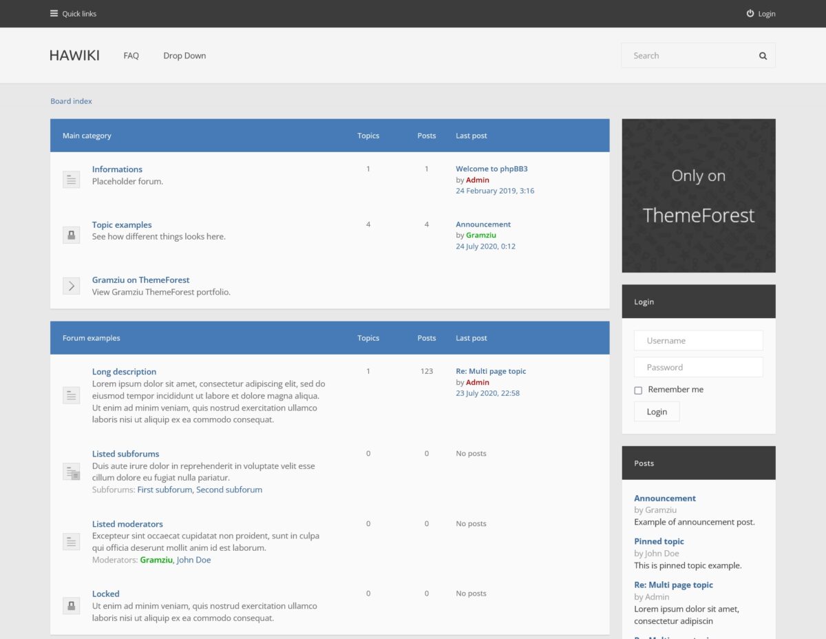 15+ Best Free and Premium phpBB Themes - Webprecis