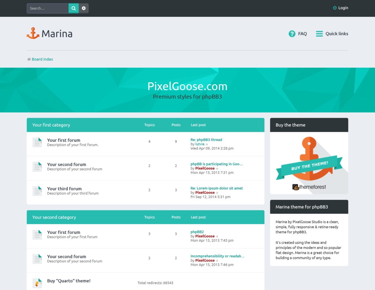 15+ Best Free and Premium phpBB Themes - Webprecis