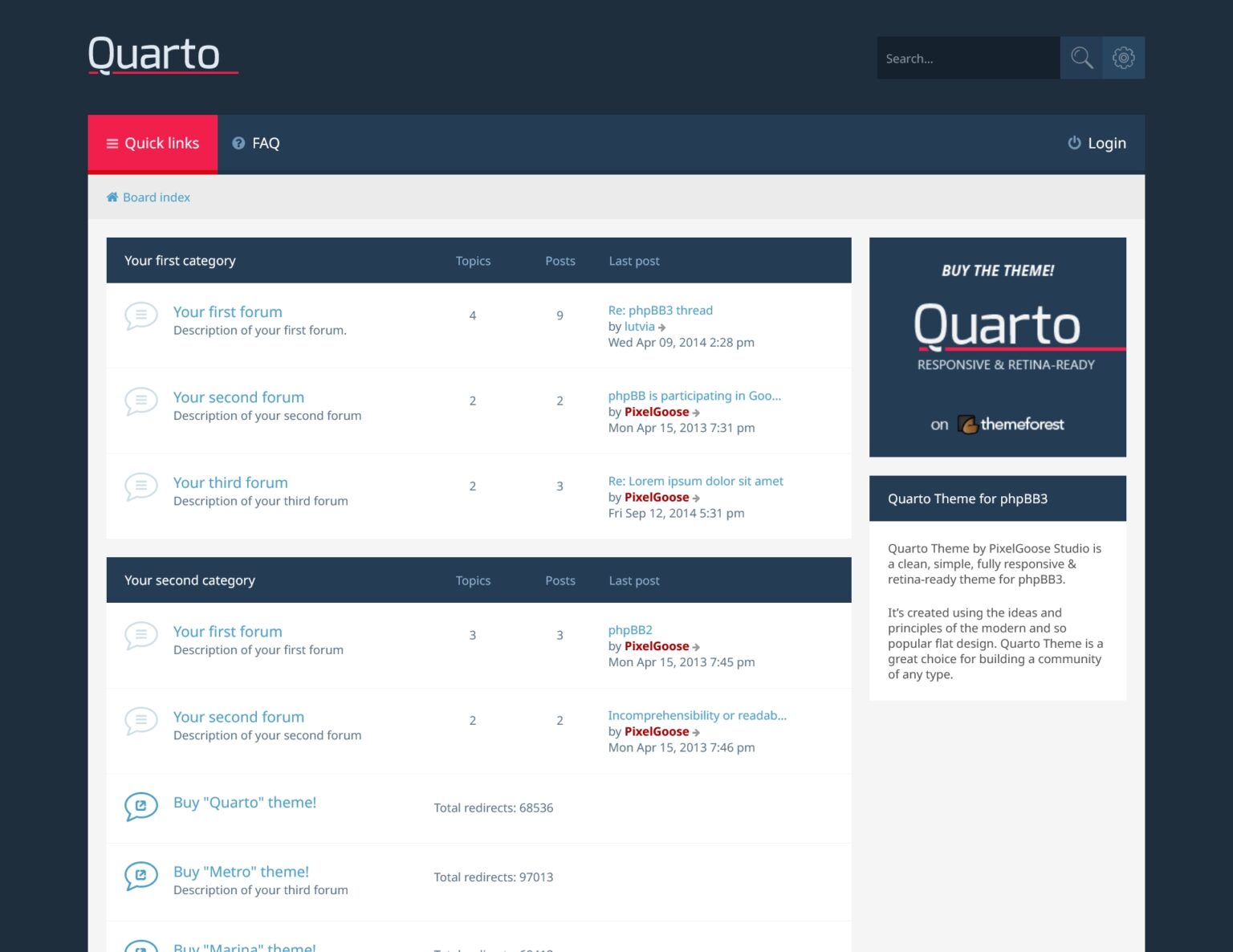 15+ Best Free and Premium phpBB Themes - Webprecis