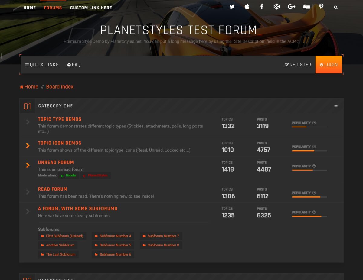 15+ Best Free and Premium phpBB Themes - Webprecis