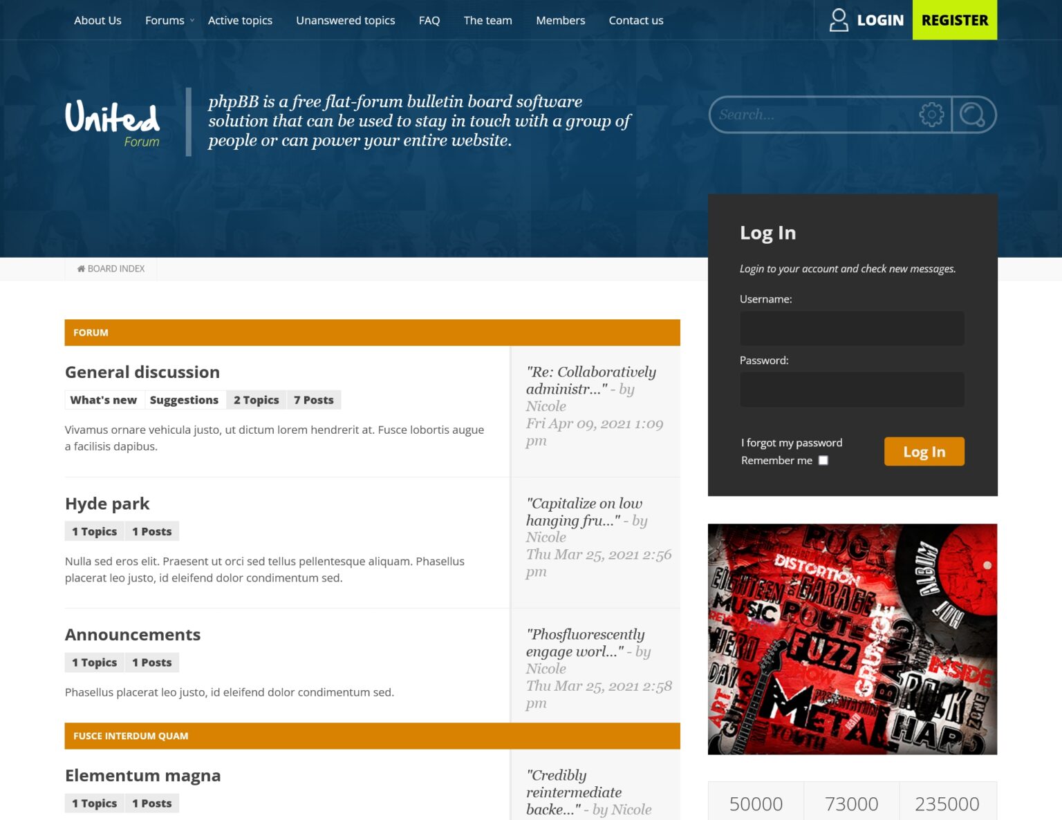 15+ Best Free and Premium phpBB Themes - Webprecis