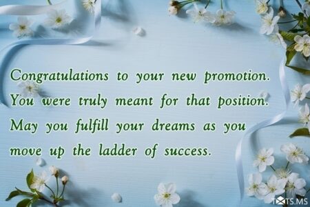 Congratulations for Promotion - Webprecis
