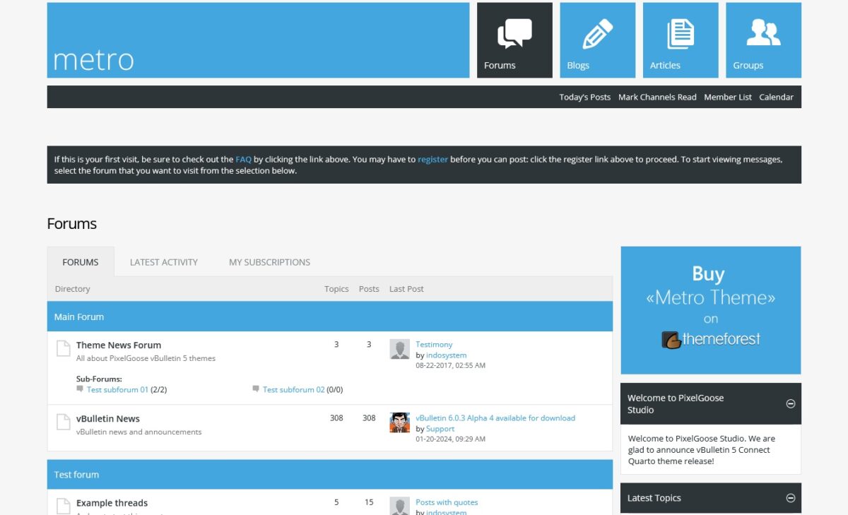 10 Best Free and Premium vBulletin Themes - Webprecis