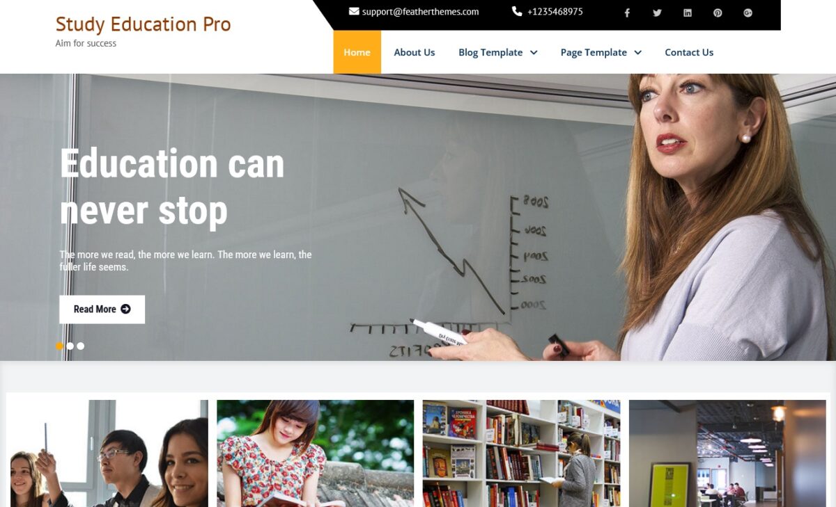 10 Free Education WordPress Themes - Webprecis