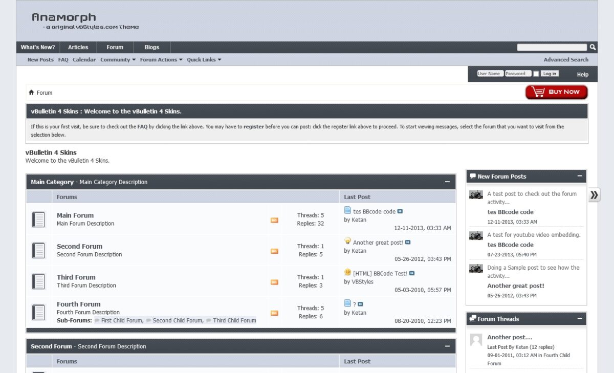 10 Best Free and Premium vBulletin Themes - Webprecis