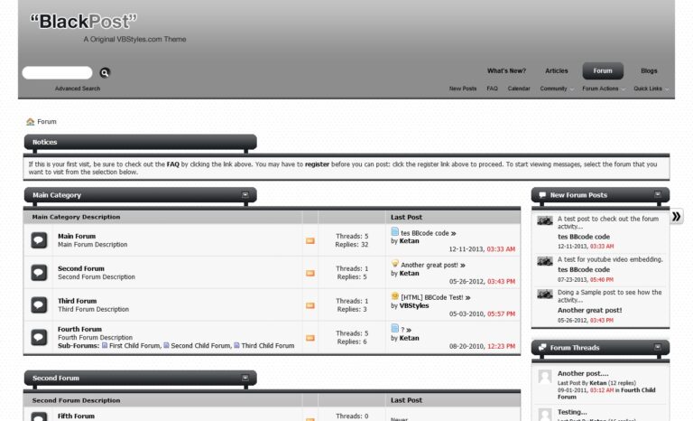 10 Best Free and Premium vBulletin Themes - Webprecis