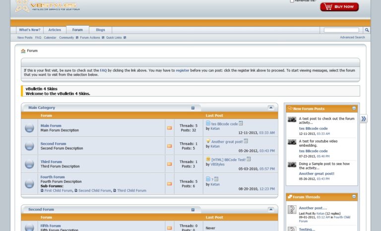 10 Best Free and Premium vBulletin Themes - Webprecis